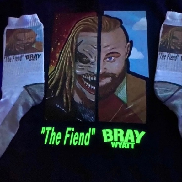 None | Shirts | The Fiend Bray Wyatt Glow Shirt And Socks | Poshmark